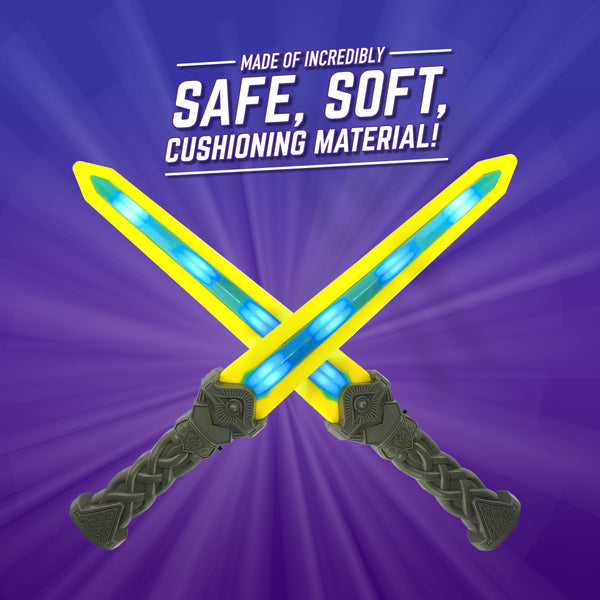 GeoSword LED Dueling Swords w/Movement-Activated Sounds & Light ...