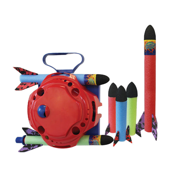 Jump Rocket Deluxe Set with 3 JR + 3 Mini Soft Foam Rockets - GeospacePlay